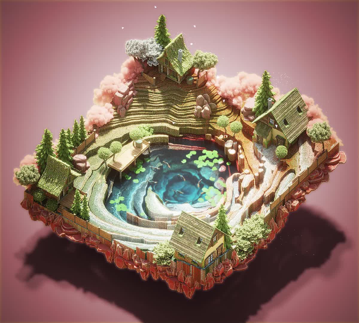 Voxel Painting#1 - Rose Valley 🎨 | Foundation